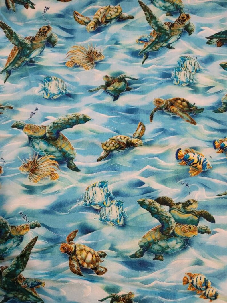 Scrub Cap, Sea Turtles, Turtles, Ocean, Sea, Surgical Scrub Cap, Fish ...