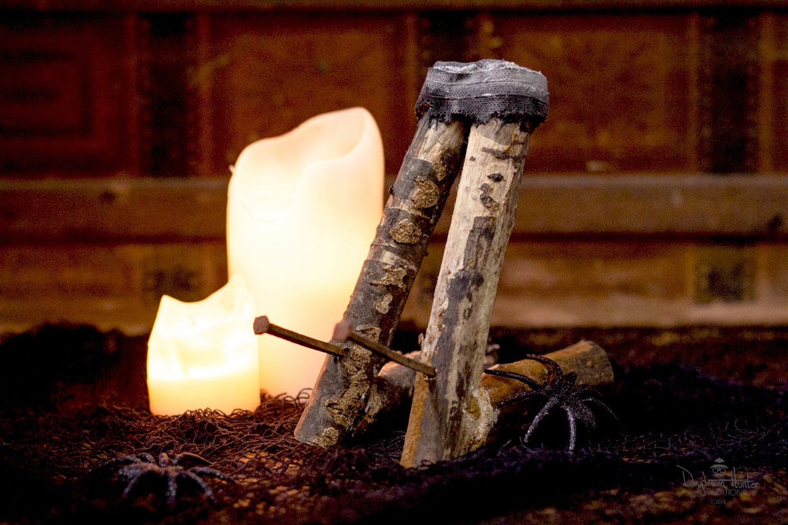 Book of the Damned Halloween Decor Spell Book & Wood Stand - Etsy