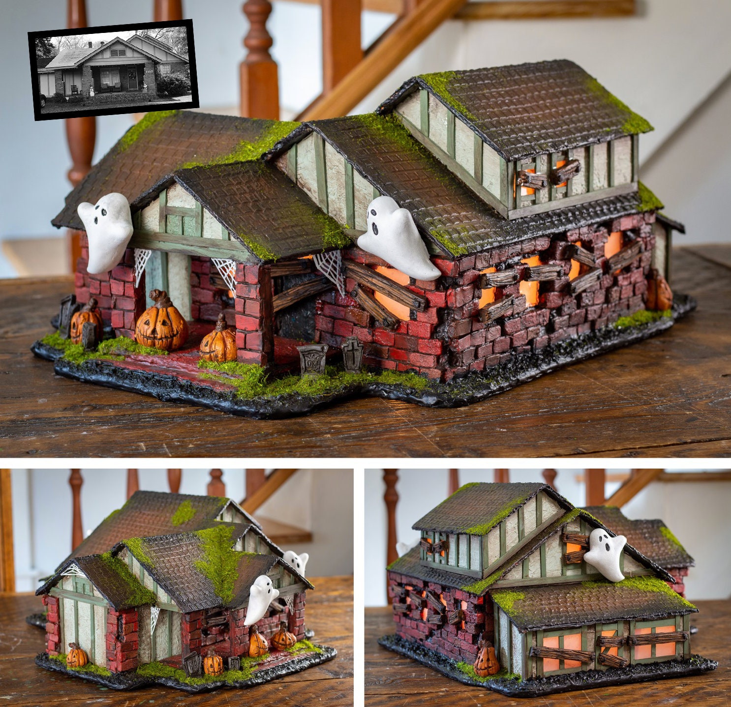 Custom Model Haunted House • Lighted Halloween Home Decoration - Etsy