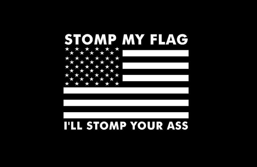 Stomp My Flag Car Decal With FREE SHIPPING - Etsy