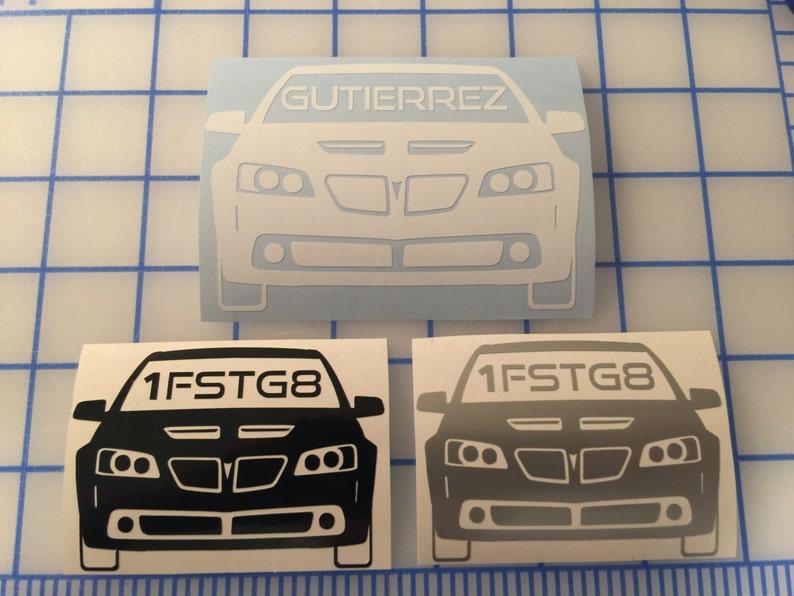 Pontiac G8 GT Front End Decal free Shipping - Etsy