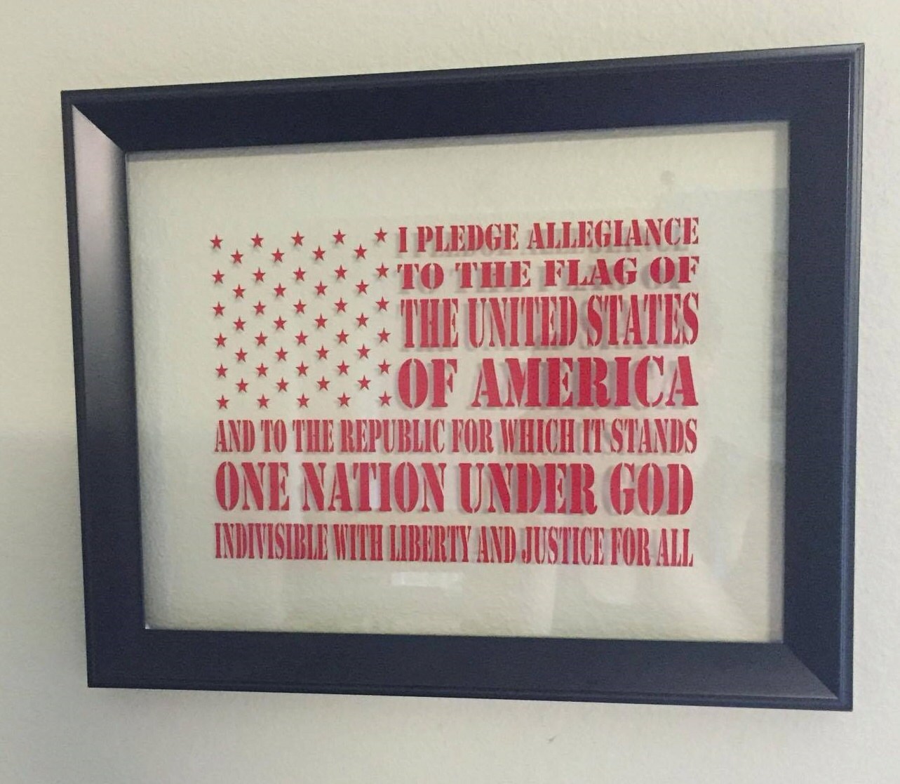 American Flag Pledge Decal Sticker | Etsy