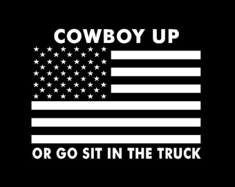 Cowboy up Car Decal - Etsy