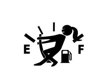 Female Fuel Gas Guzzler Decal FREE SHIPPING - Etsy