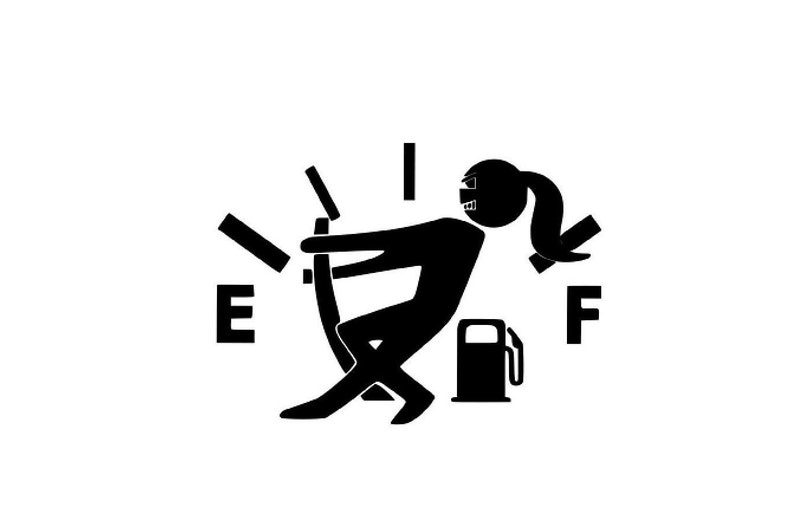 Female Fuel Gas Guzzler Decal FREE SHIPPING | Etsy