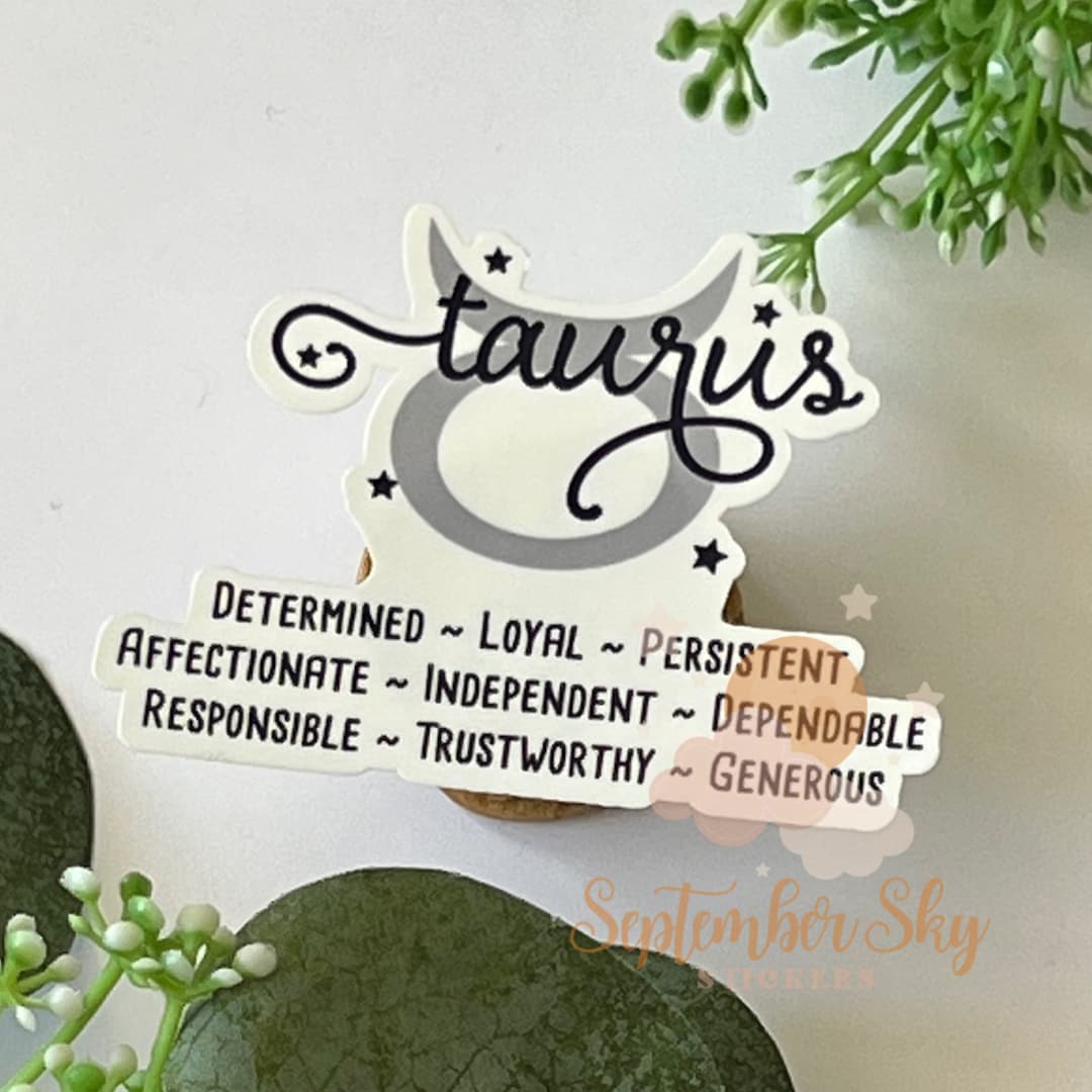 Taurus Sticker Waterproof Sticker Hydro Sticker Water Bottle Sticker ...