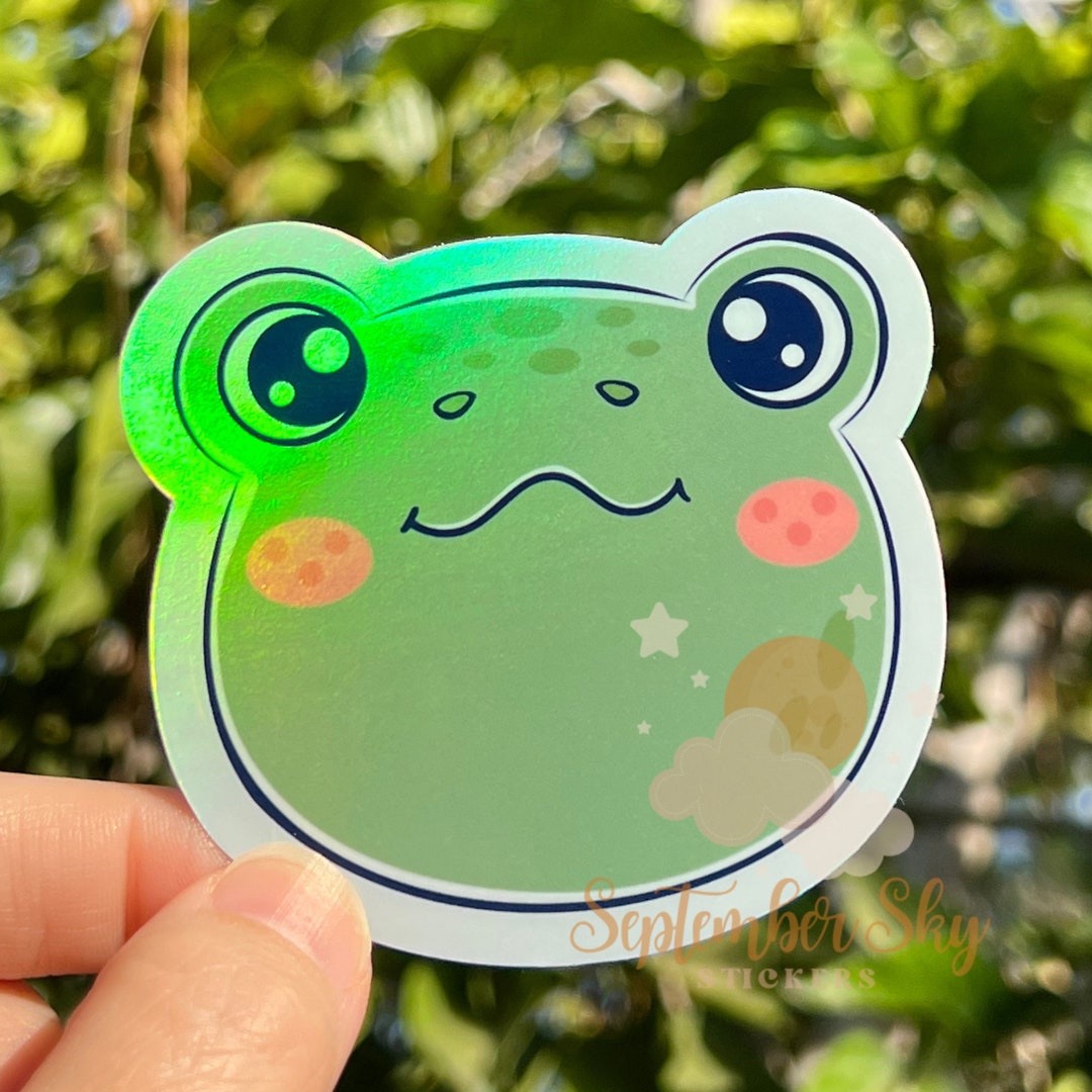 Frog Sticker Waterproof Sticker Hydro Sticker Water - Etsy