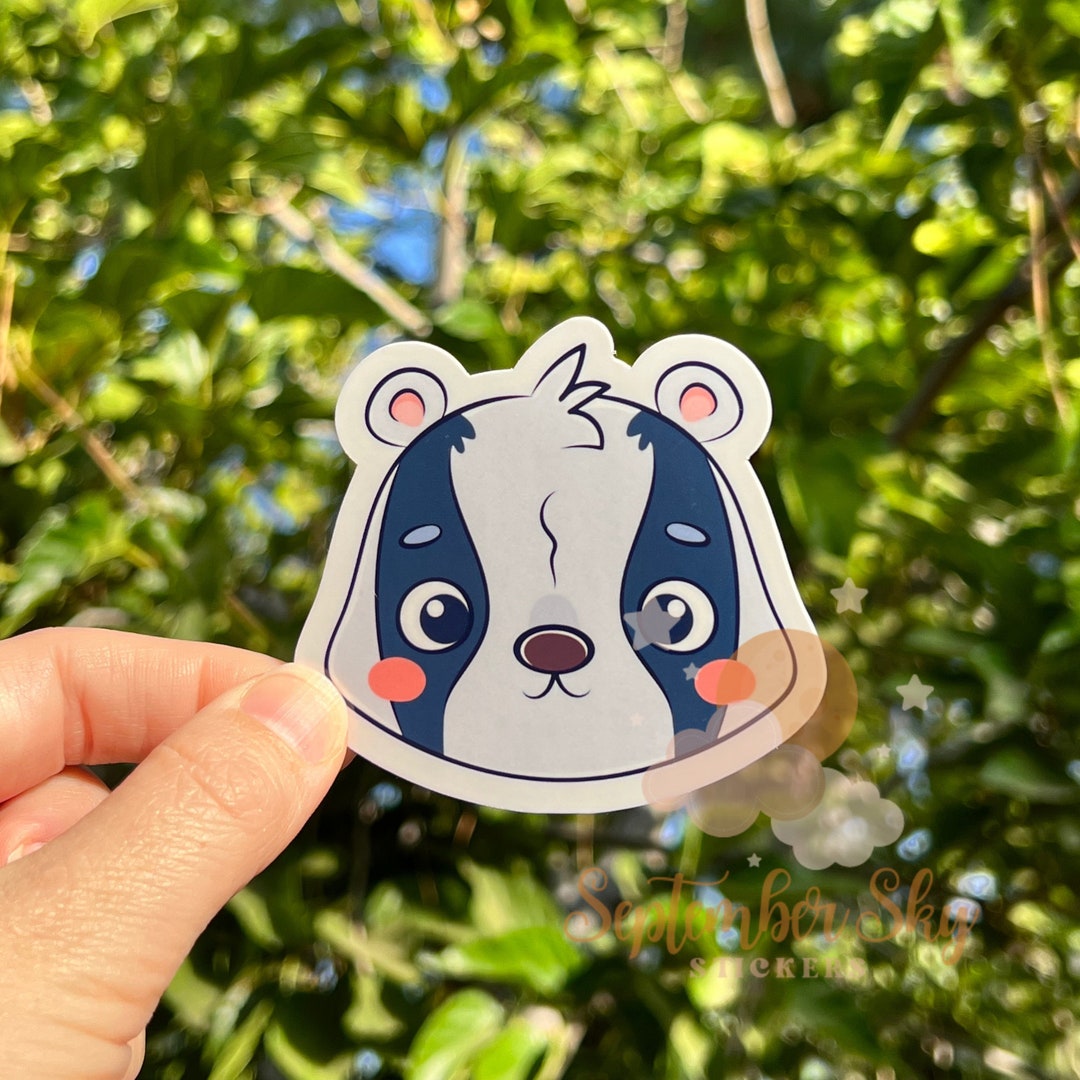 Badger Sticker Waterproof Sticker Hydro Sticker Water - Etsy
