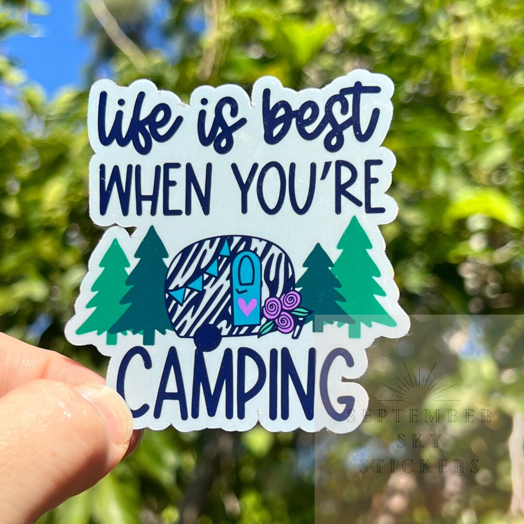 Glamping Sticker Waterproof Sticker Hydro Sticker Water - Etsy