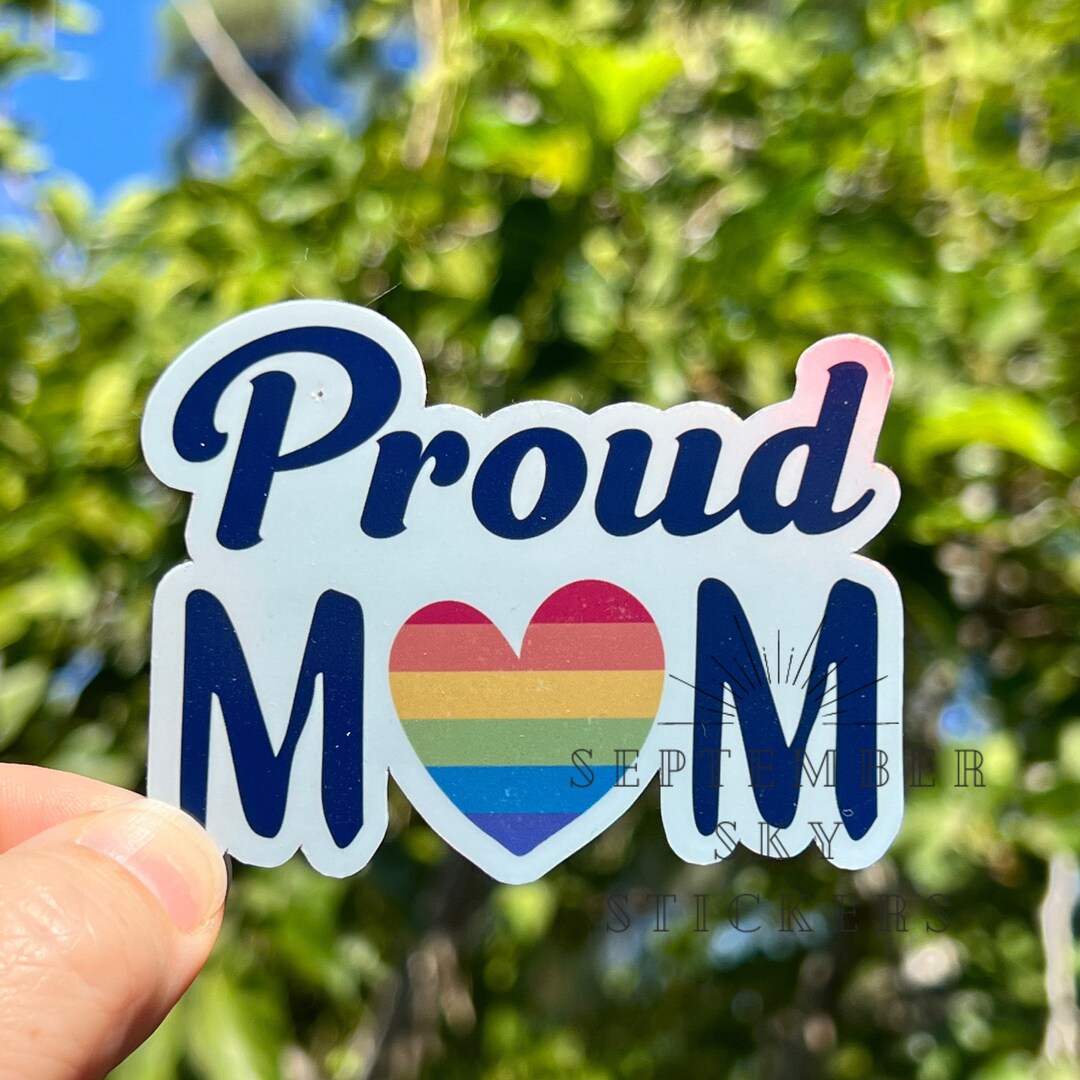 Proud Mom Sticker Waterproof Sticker Hydro Sticker Water Bottle Sticker ...