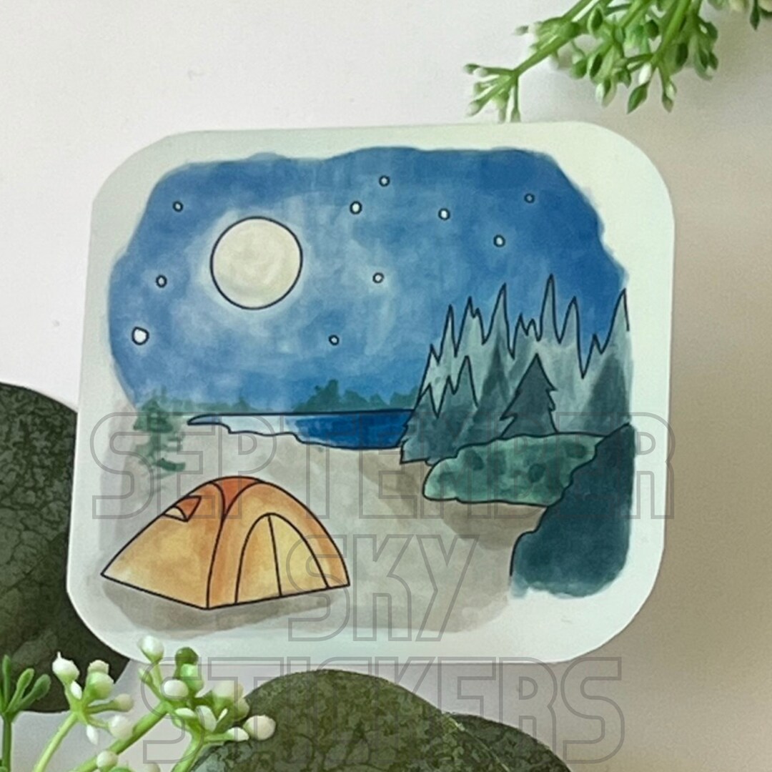 Camp Life Sticker Waterproof Sticker Hydro Sticker Water Bottle Sticker ...