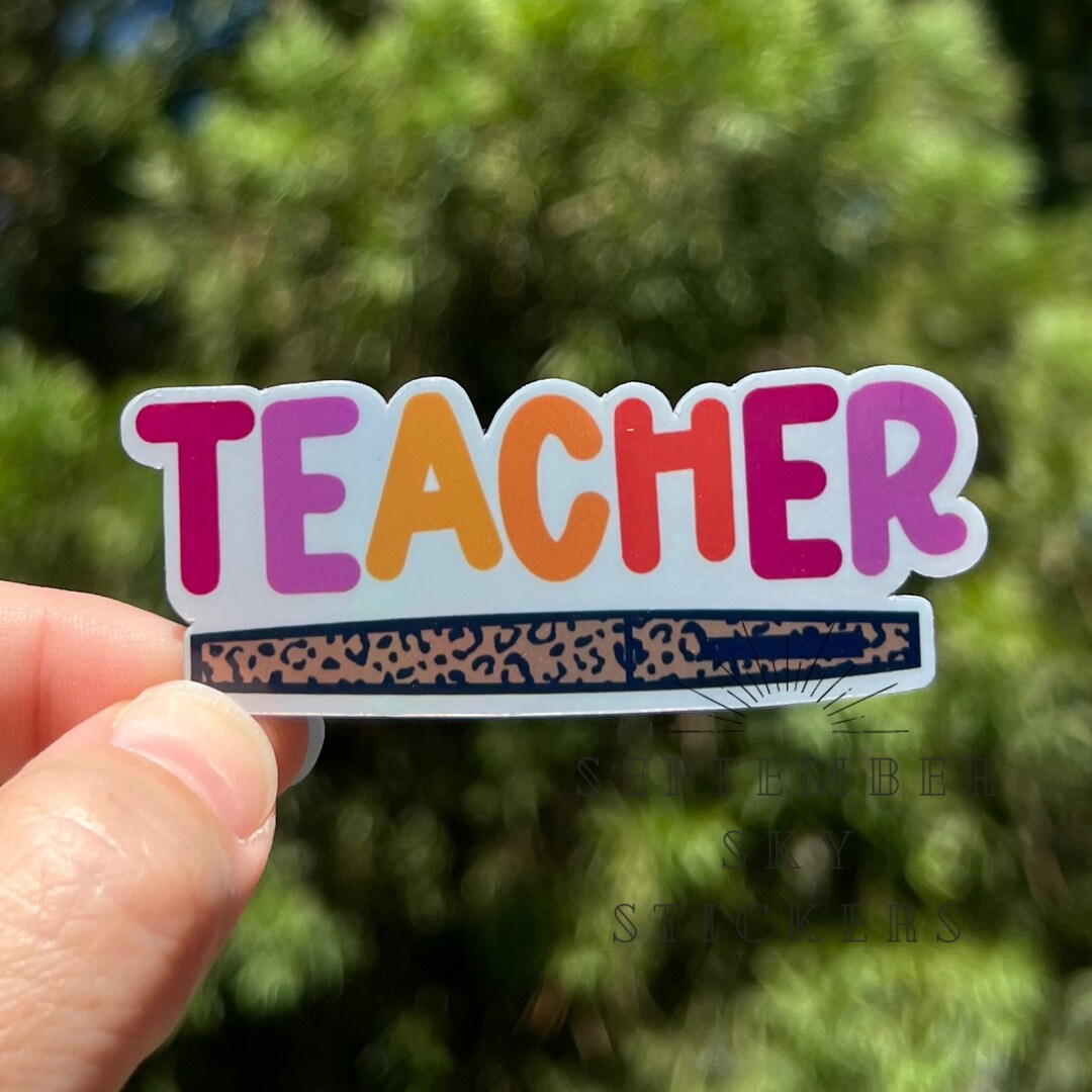 Teacher Sticker Waterproof Sticker Hydro Sticker Water Bottle Stickers ...