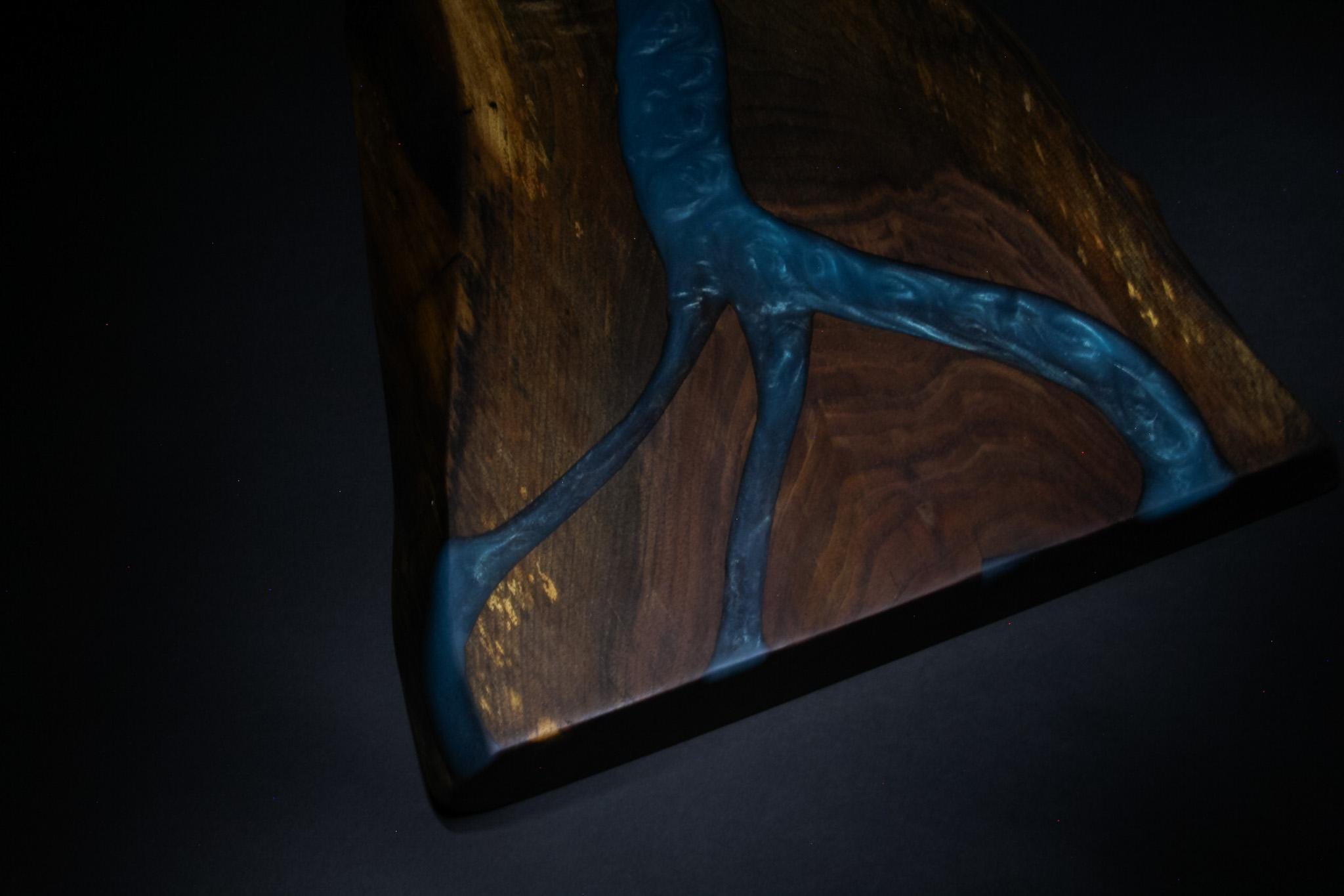 Live-edge Epoxy Walnut Centerpiece Board - Etsy