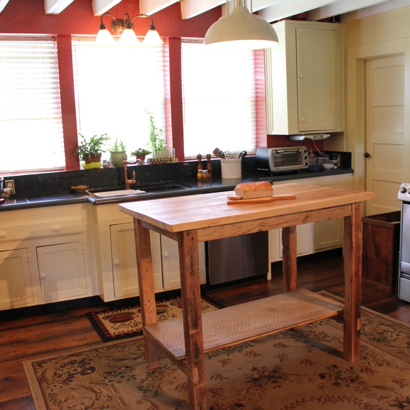 Wood Kitchen Island - Etsy