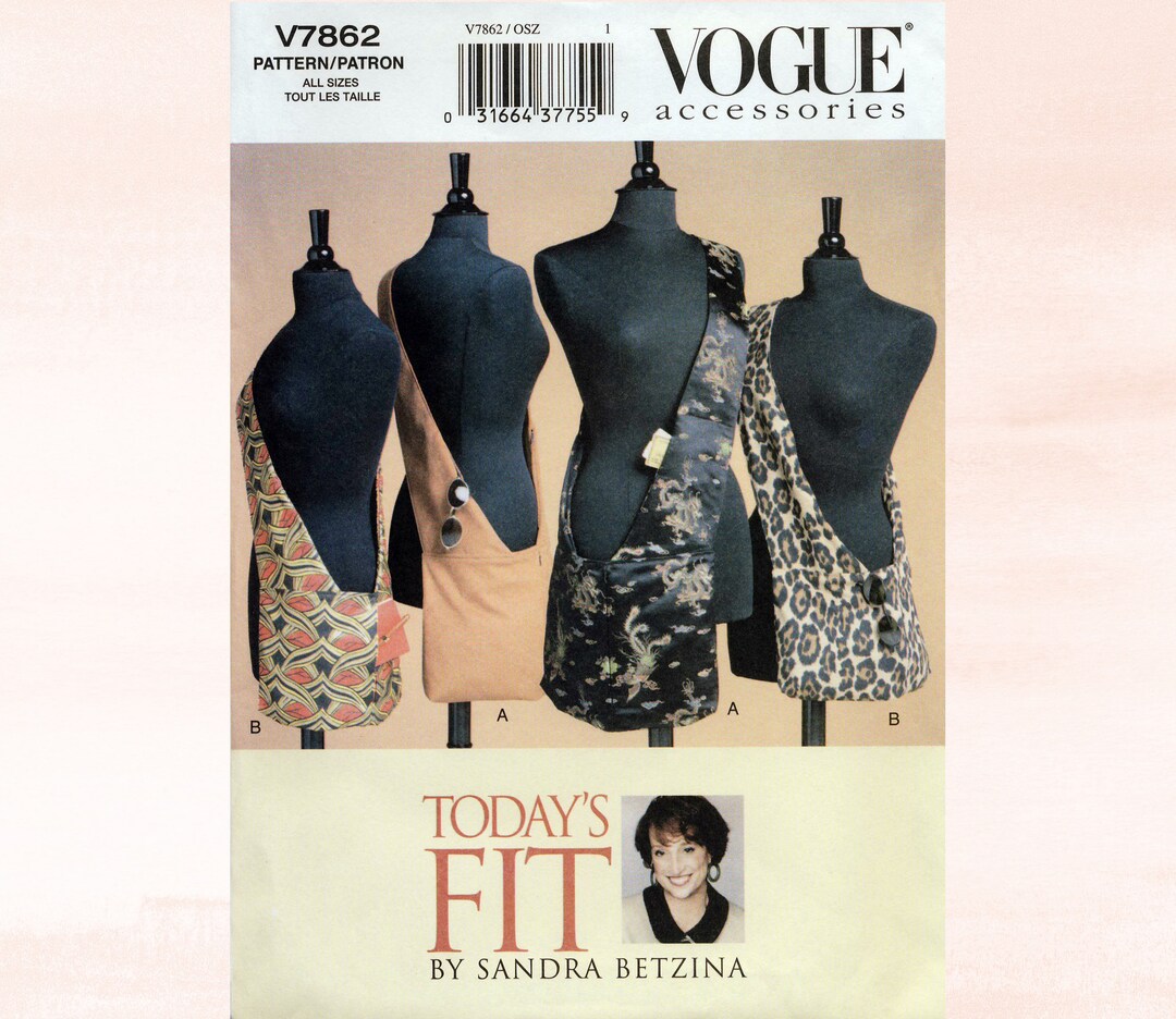 Shoulder Bag Sewing Pattern – VOGUE V7862 - Shoulder Bag Pattern ...