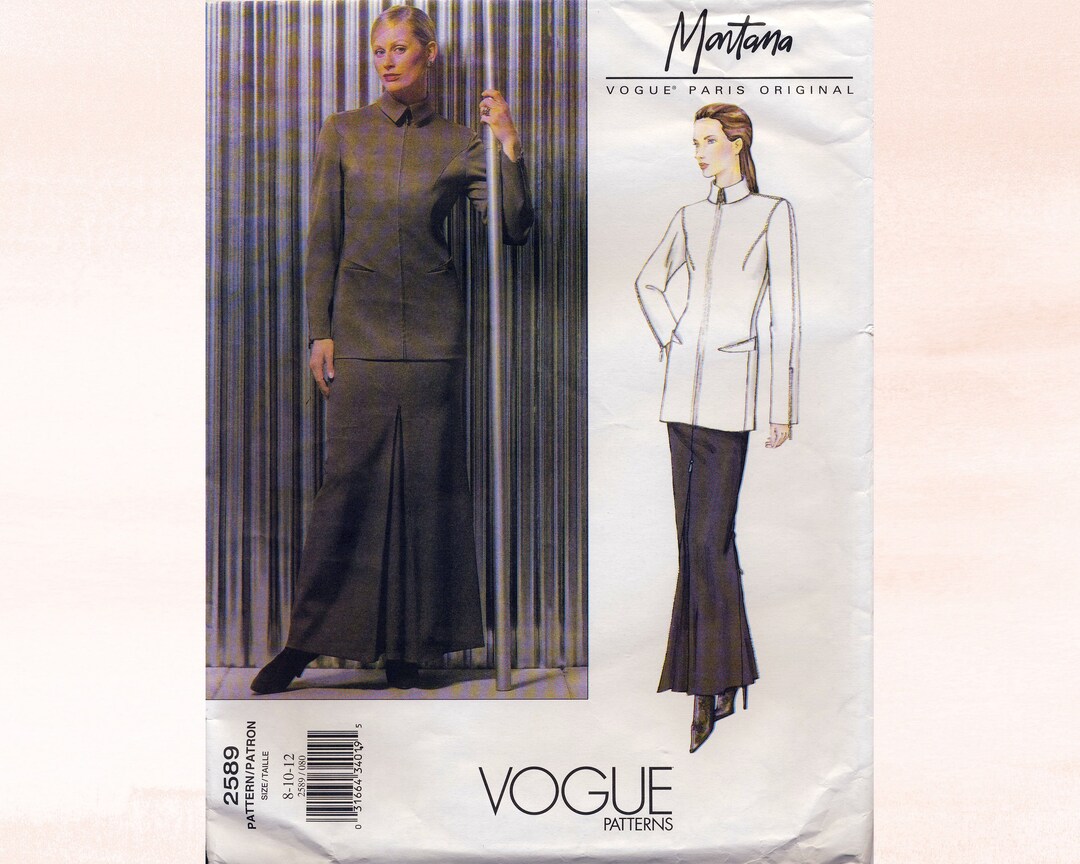 MONTANA Vogue Paris Original Designer Jacket and Skirt Sewing Pattern ...