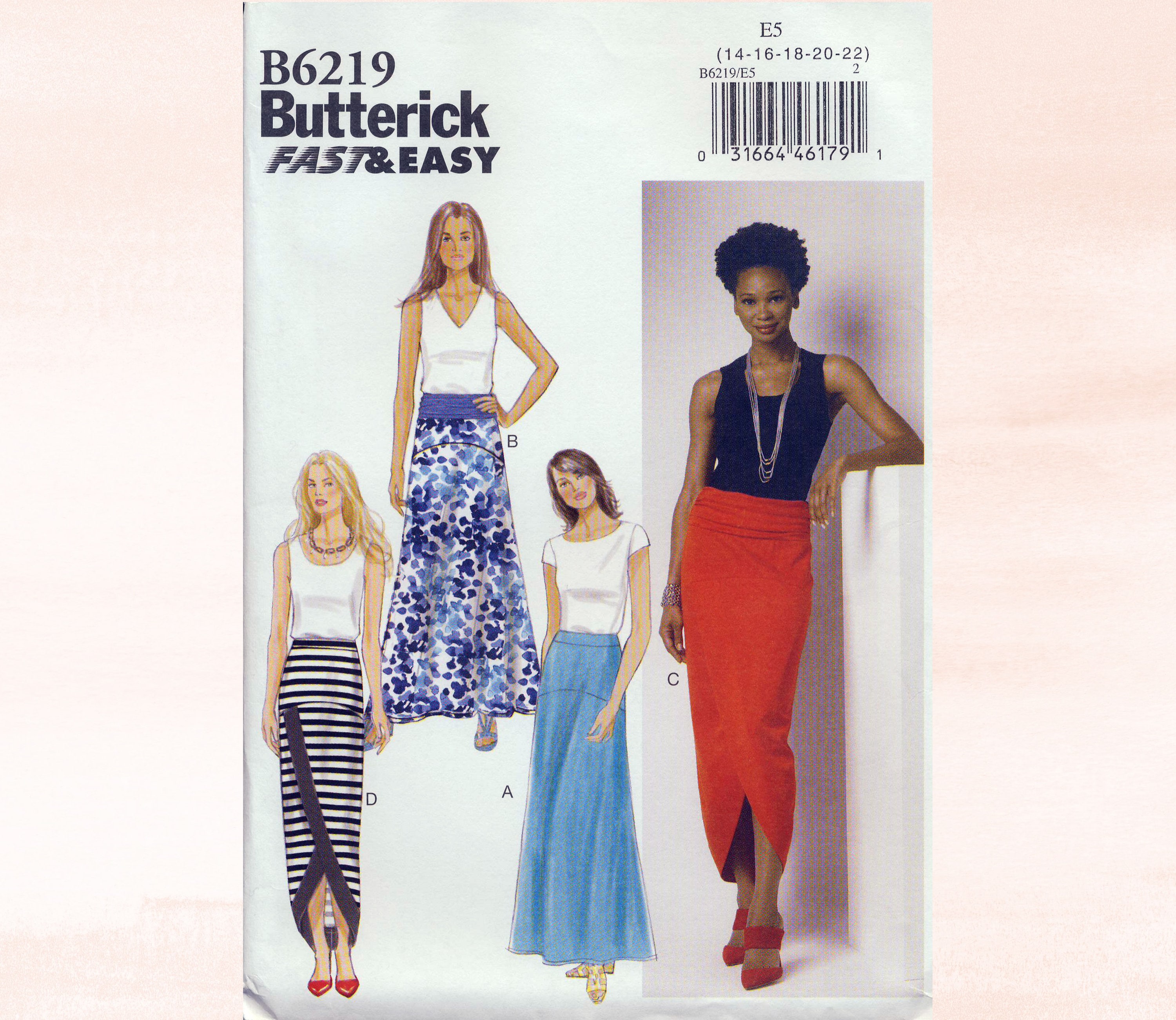 Butterick 6543 Sewing Pattern Women’s Loose-Fitting Jacket Skirt and ...