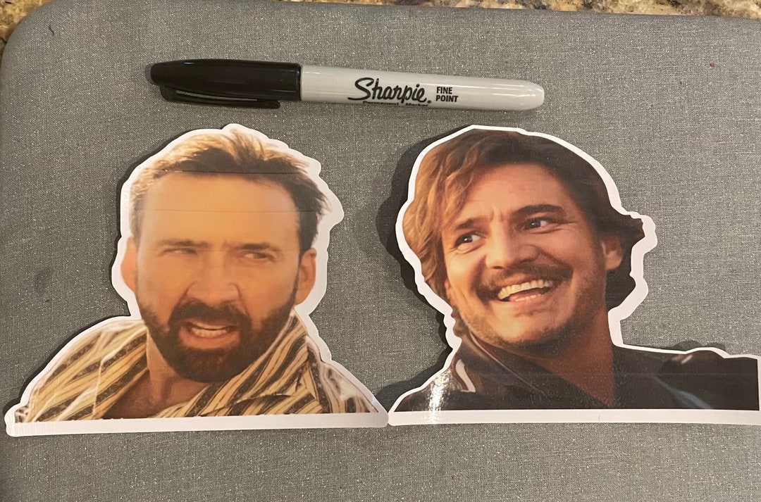Pedro Pascal & Nic Cage (unbearable Weight of Massive Talent) Stickers ...