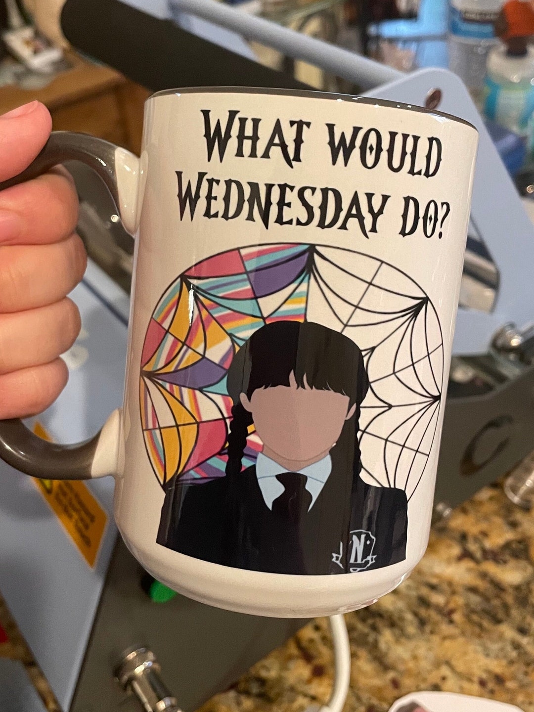Wednesday Addams Mug what Would Wednesday Do - Etsy