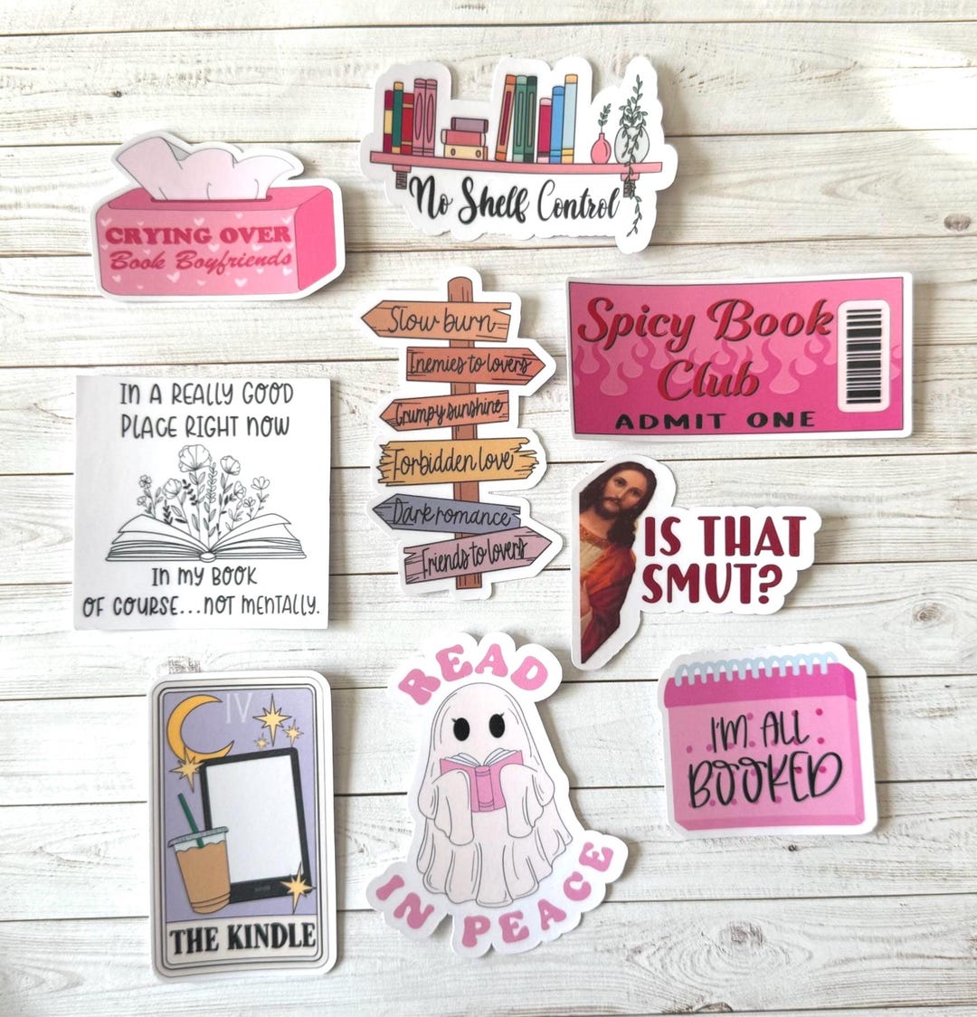 Book Girlies Stickers (pack of 9 or Individual) - Etsy