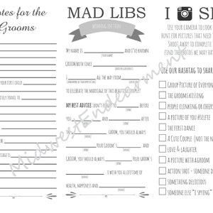 Groom-groom Wedding Guest Games (set of 3) - Etsy