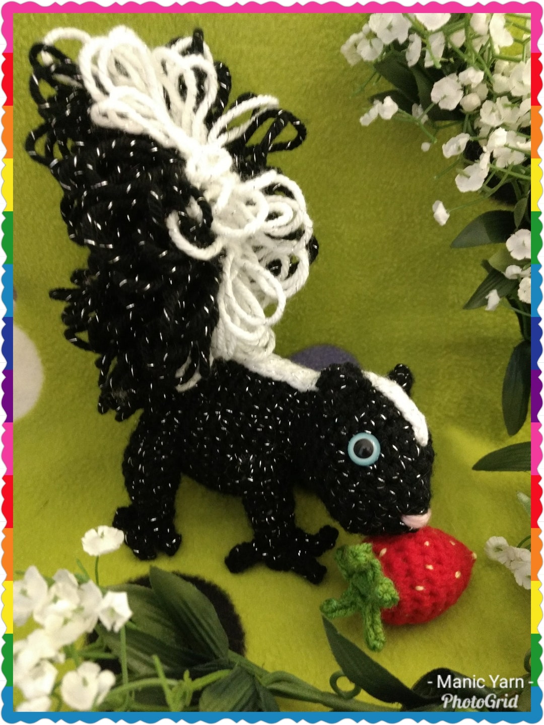 Mickey Blue Eyes Skunk Crochet Pattern Amigurumi Wildlife - Etsy