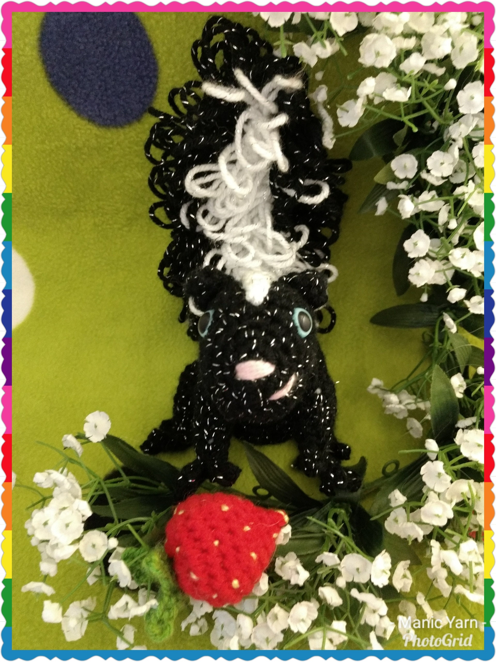 Mickey Blue Eyes Skunk Crochet Pattern Amigurumi Wildlife - Etsy