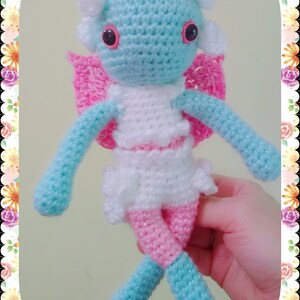 Nixie the Baby Faerie Amigurumi Crochet Pattern Fairy Thumbelina ...