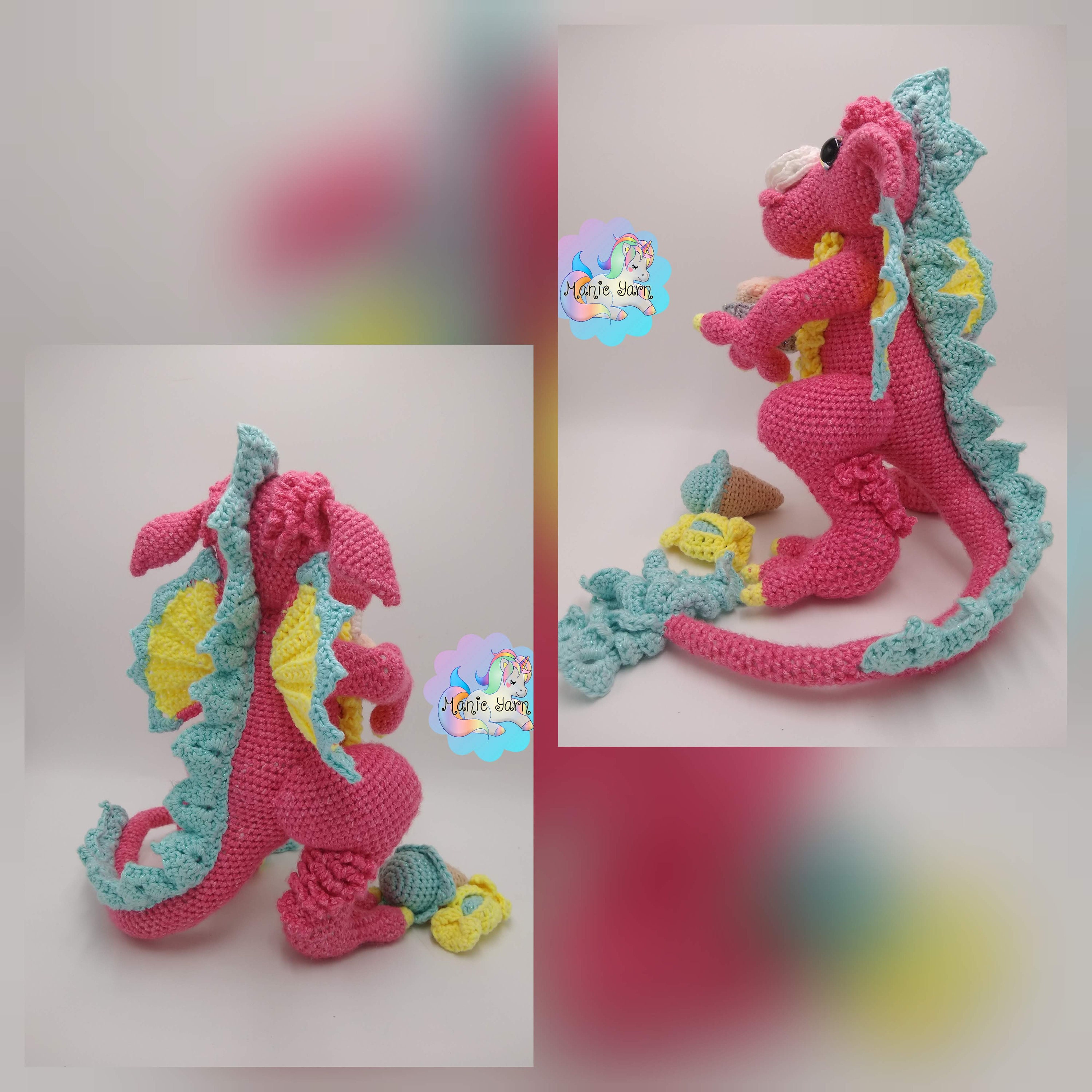 Sweet Tooth Dragon Baby Amigurumi Crochet Pattern PDF Download - Etsy