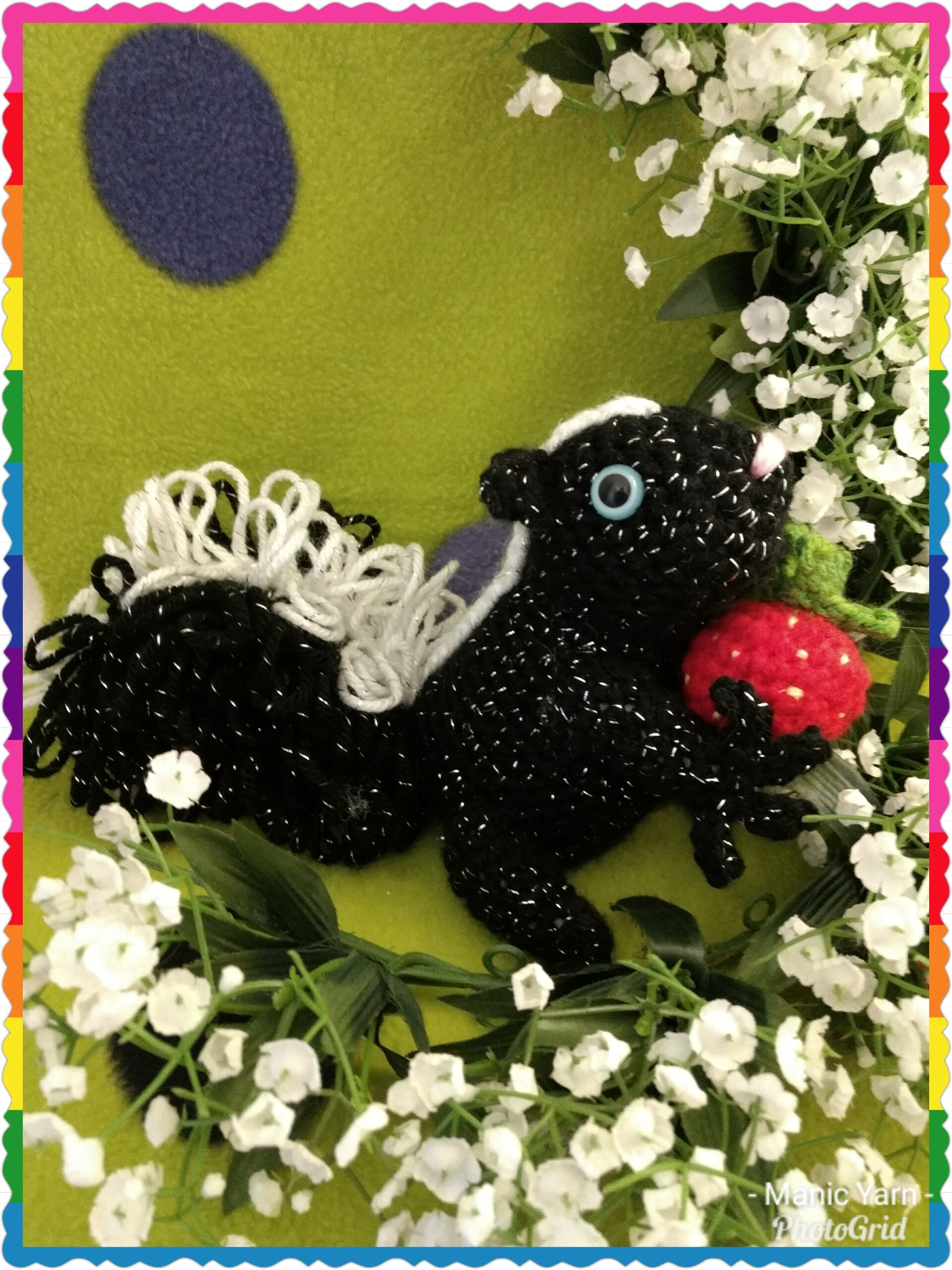 Mickey Blue Eyes Skunk Crochet Pattern Amigurumi Wildlife - Etsy