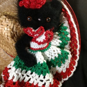 Fiesta Cat Smashy Face Cat Kitten With Dress Crochet Pattern - Etsy