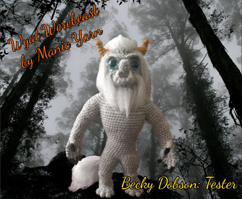 Wyat Werebeast Amigirumi Crochet Pattern PDF Download Only Werewolf ...