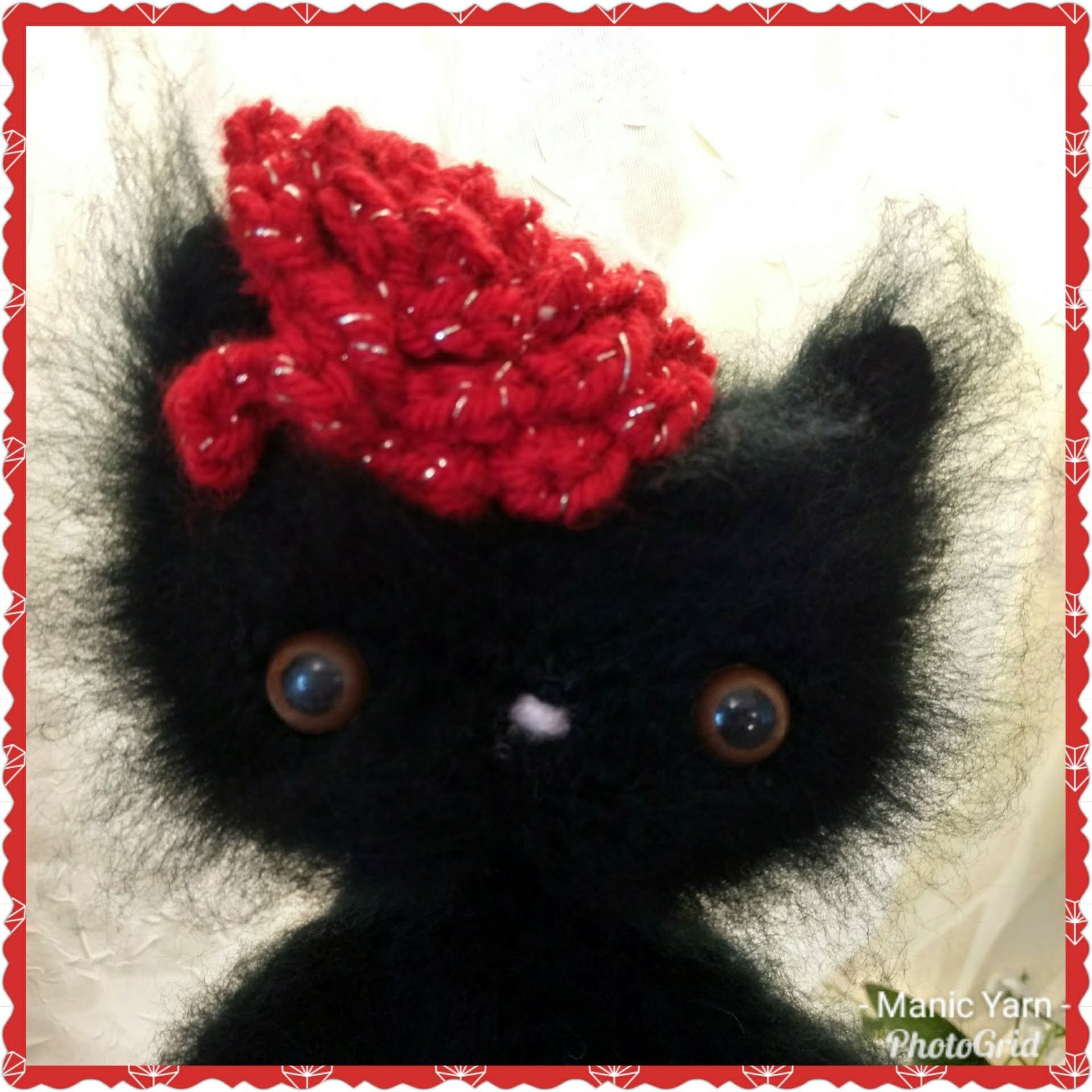 Fiesta Cat Smashy Face Cat Kitten With Dress Crochet Pattern | Etsy