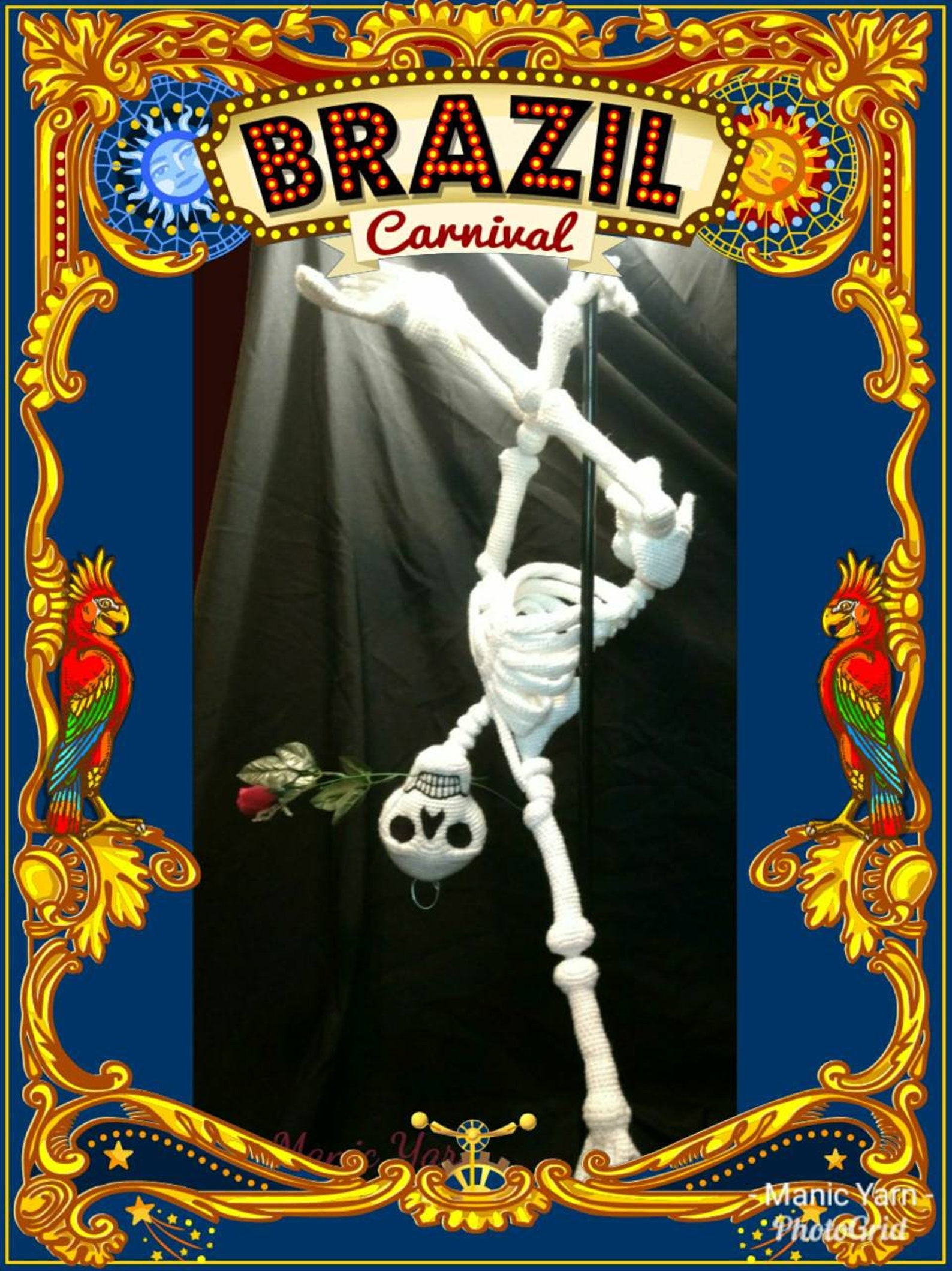 Mr Yarn Bones Amigurumi Crochet Pattern 3 Pdf's Skeleton - Etsy