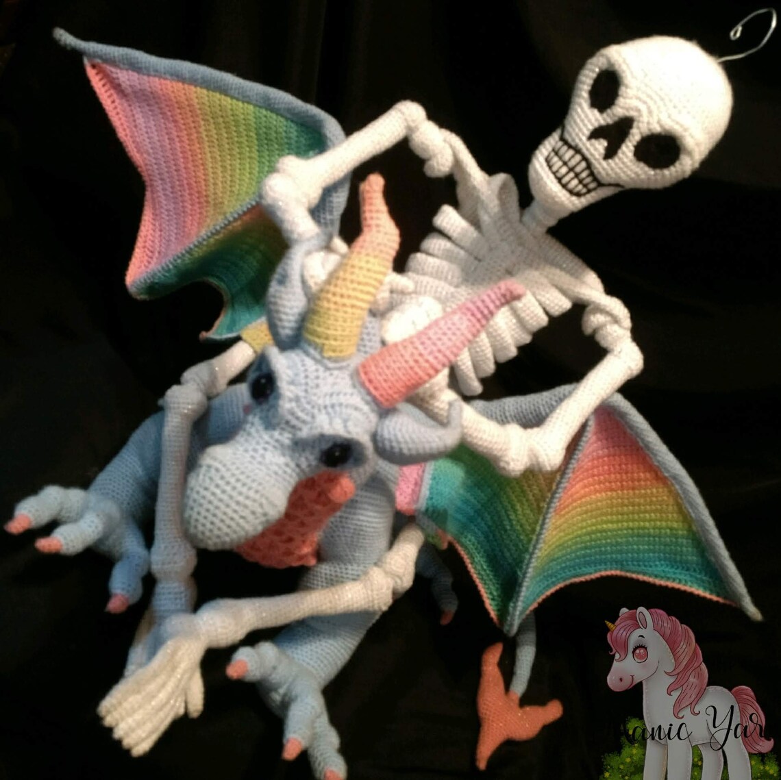 Mr Yarn Bones Amigurumi Crochet Pattern 3 Pdf's Skeleton | Etsy Canada