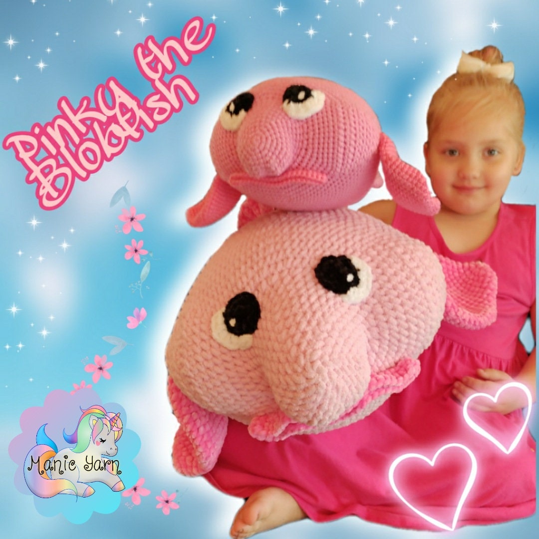 Pinky the Blobfish Amigurumi Crochet Pattern PDF Download ONLY - Etsy ...