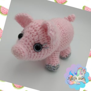 Marilyn Piggy Flying Pig PDF Crochet Pattern Digital Download Tutorial ...