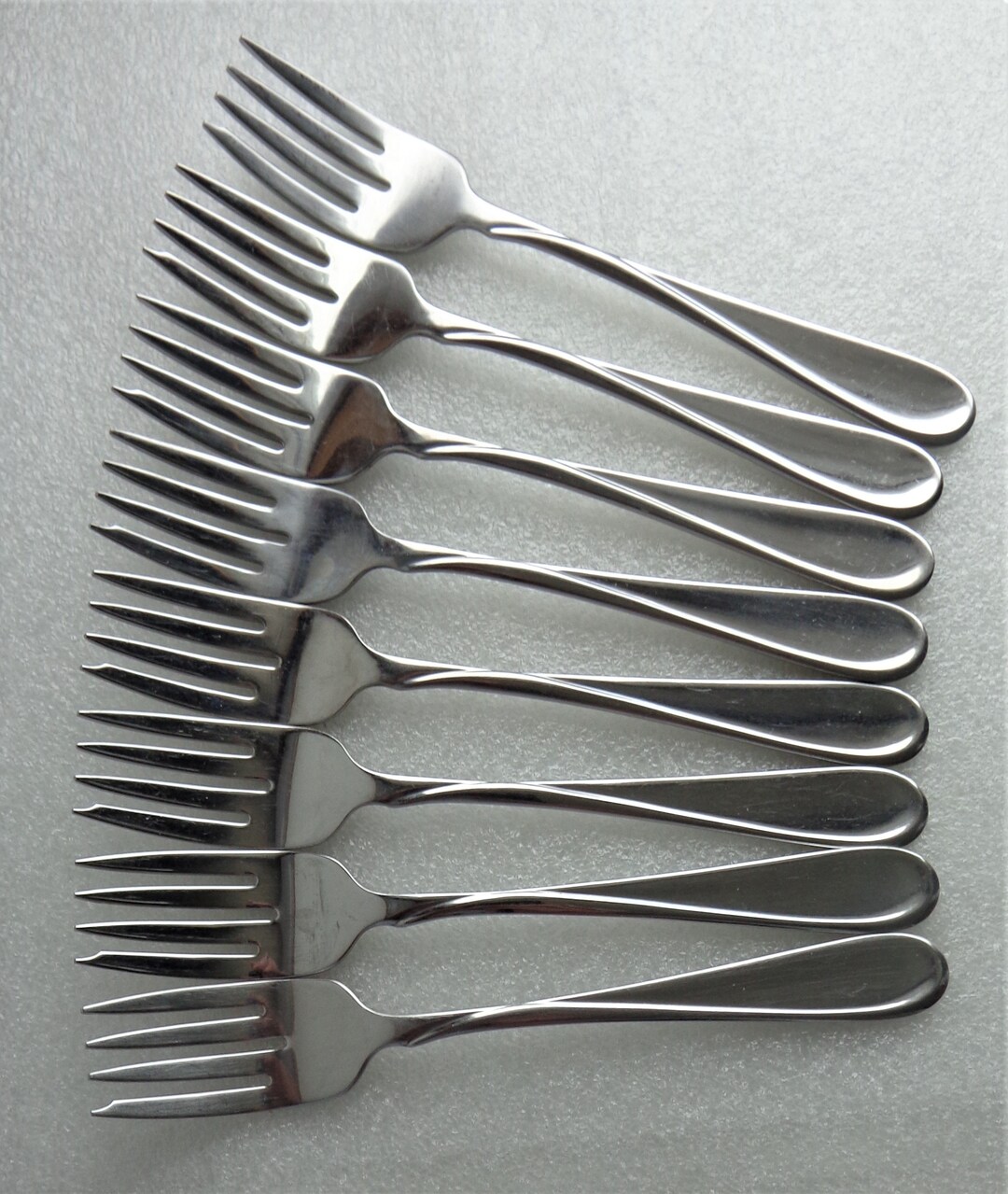 Flight Reliance 8 Salad Forks Vintage Oneida Stainless Flatware - Etsy