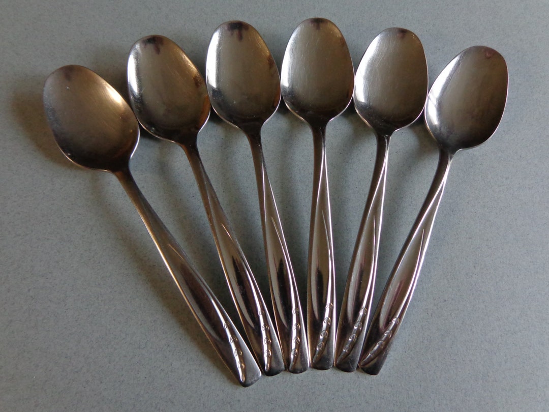 Rogers Cutlery Lawncrest Stainless Flatware 6 Teaspoons - Etsy