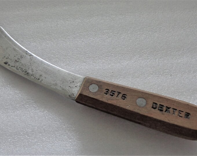 Dexter Skinning Knife, Chef Butcher Knife, 3576, Wood Handle, Curved ...