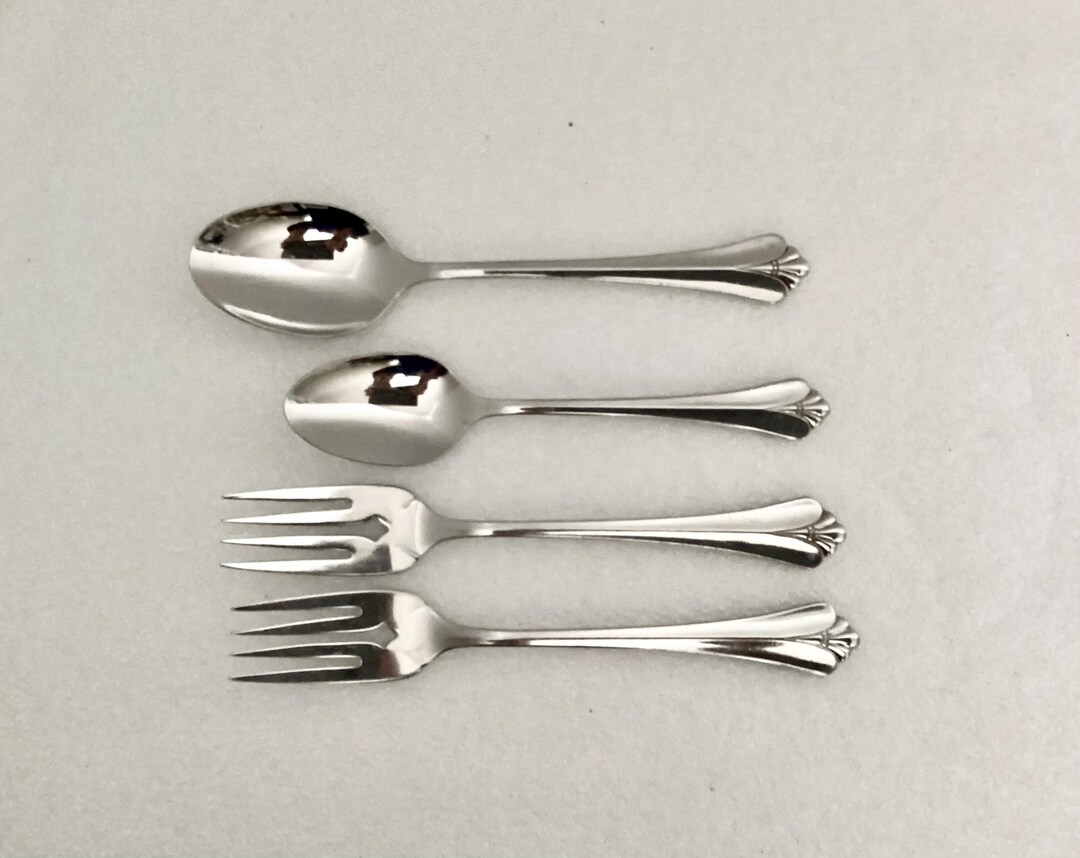 Community Royal Flute Stainless, Mixed 2 Salad Forks Soup Spoon ...