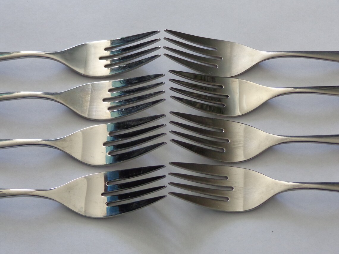Oneida Lasting Rose Flatware 8 Stainless Salad Forks - Etsy