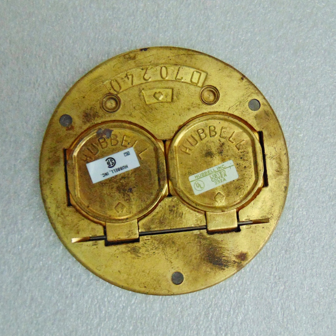 Hubbell Wiring, Vintage Brass Cover, 232A - Etsy