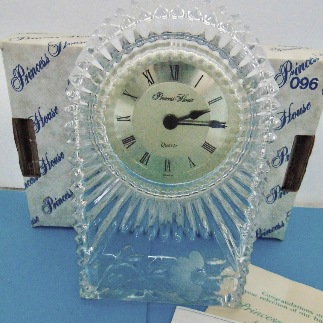 Princess House Lead Crystal Clock, 096, Germany - Etsy