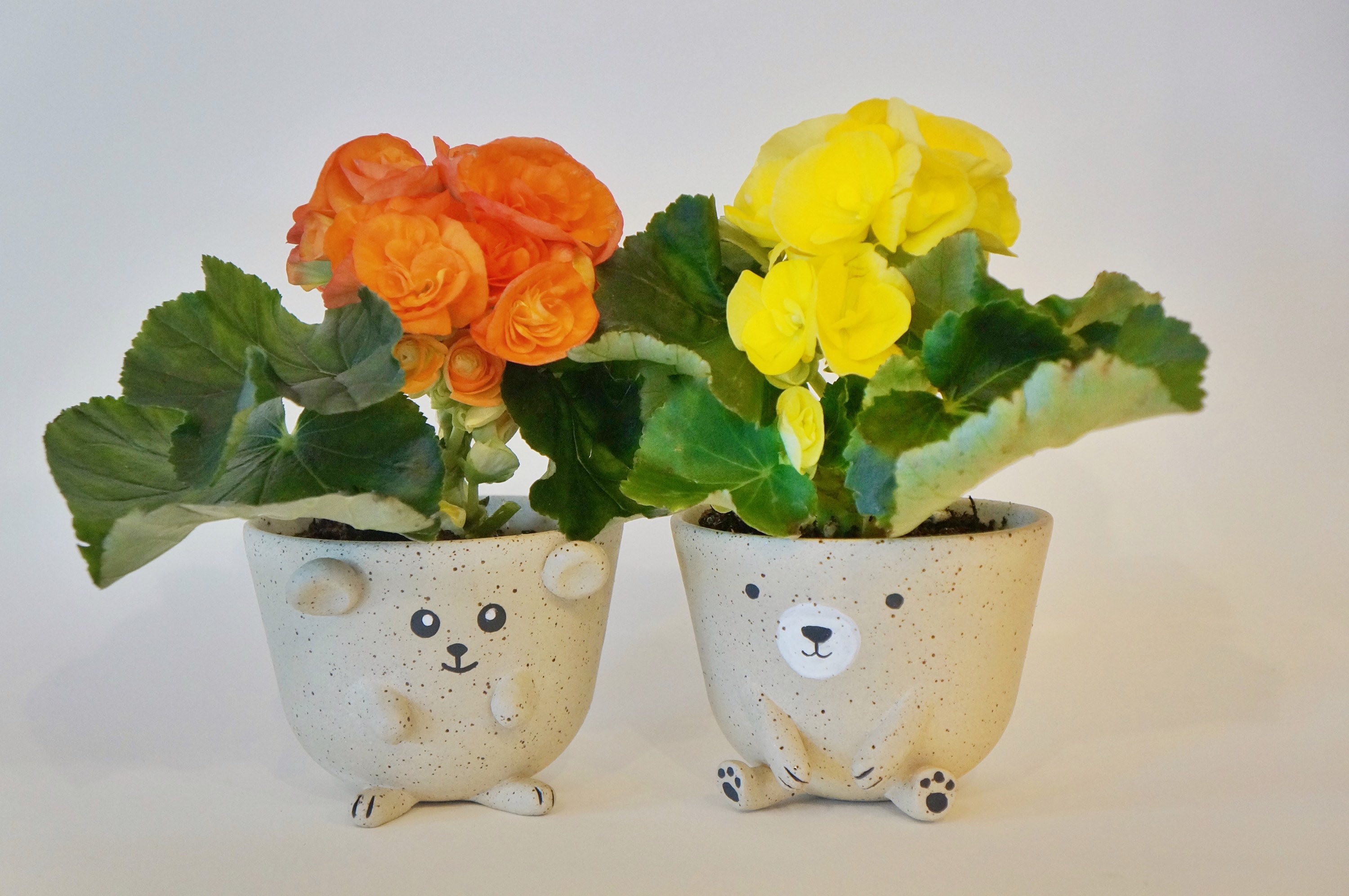 Mouse Pot : Woodland Creatures Clay Pots | Etsy