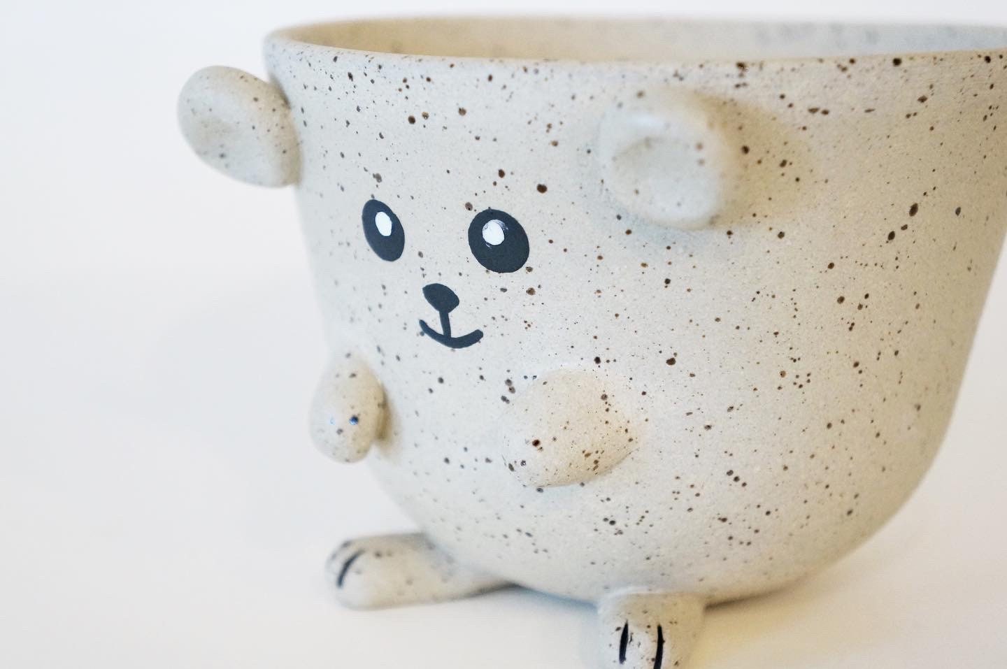 Mouse Pot : Woodland Creatures Clay Pots | Etsy