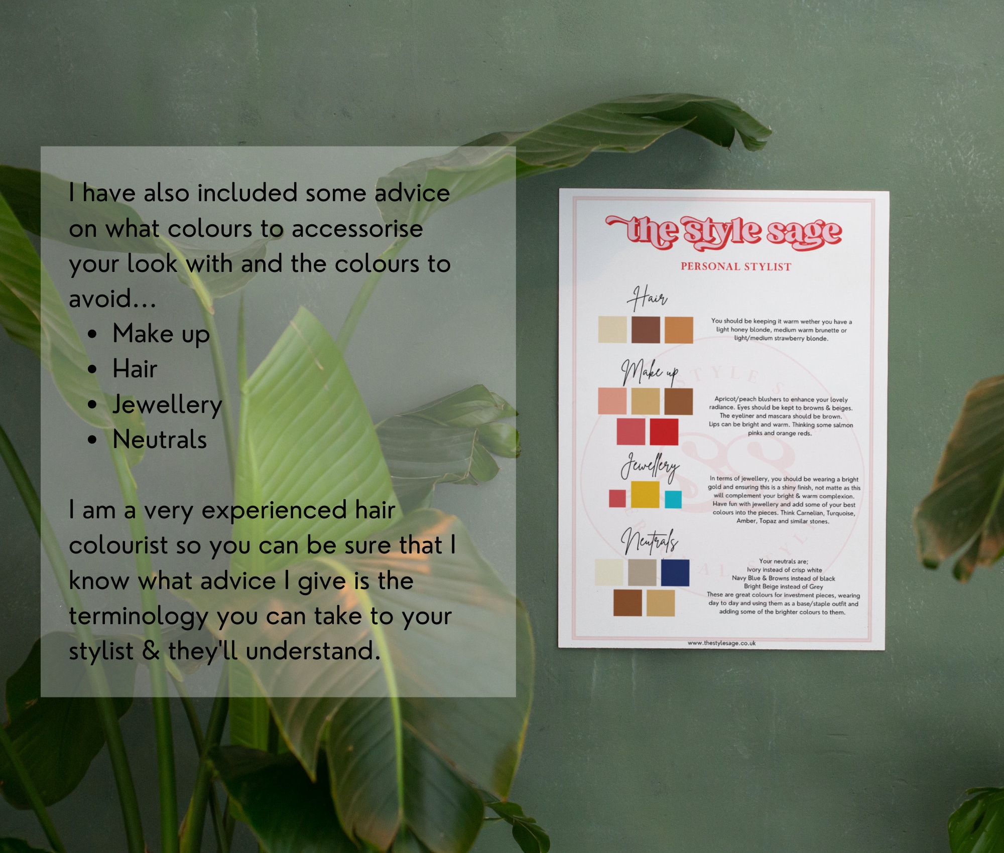 Virtual Colour Analysis (includes Eye Analysis, Hair and Make up Colour ...