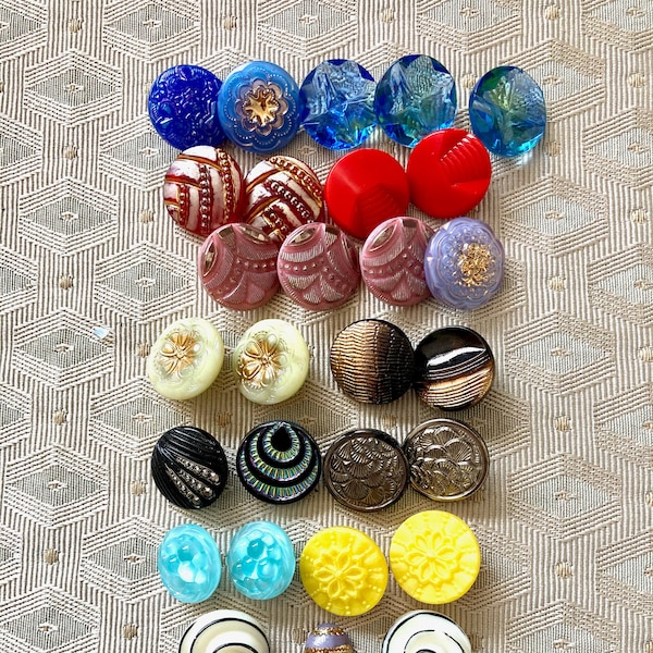 Czech Glass Buttons - Etsy
