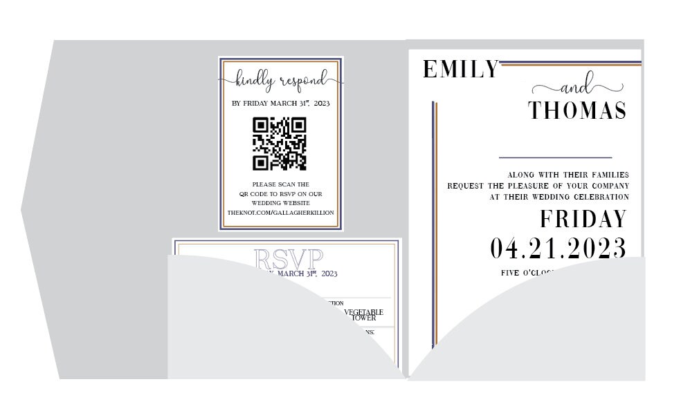 Wedding Invitation Folder Template DIY A6 - SVG - Instant Download - Etsy