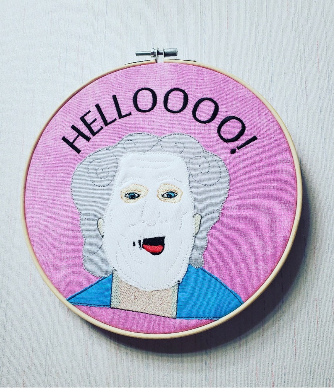 HELLOOOO Mrs. Doubtfire Embroidery Hoop Art 6 or 8 Inch - Etsy